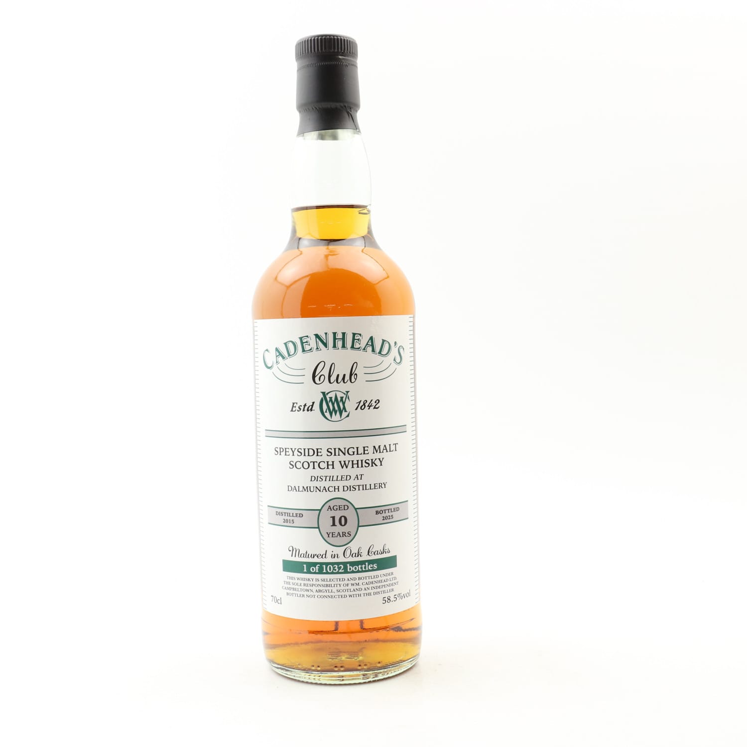 Dalmunach 2015 10 Year Old Cadenhead’s Club | The 174th Auction ...