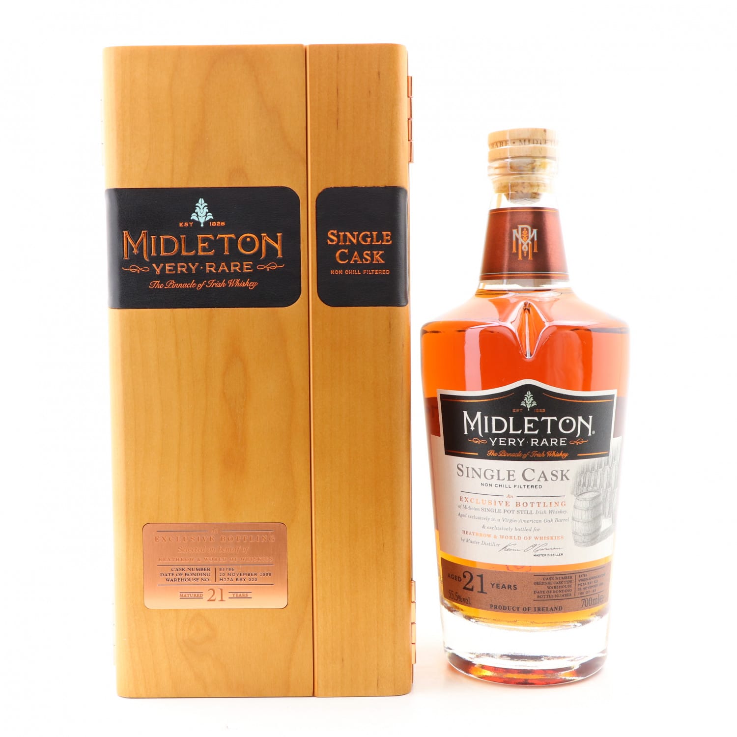 Midleton Very Rare 2000 21 Year Old Single Cask #83786 For Heathrow ...