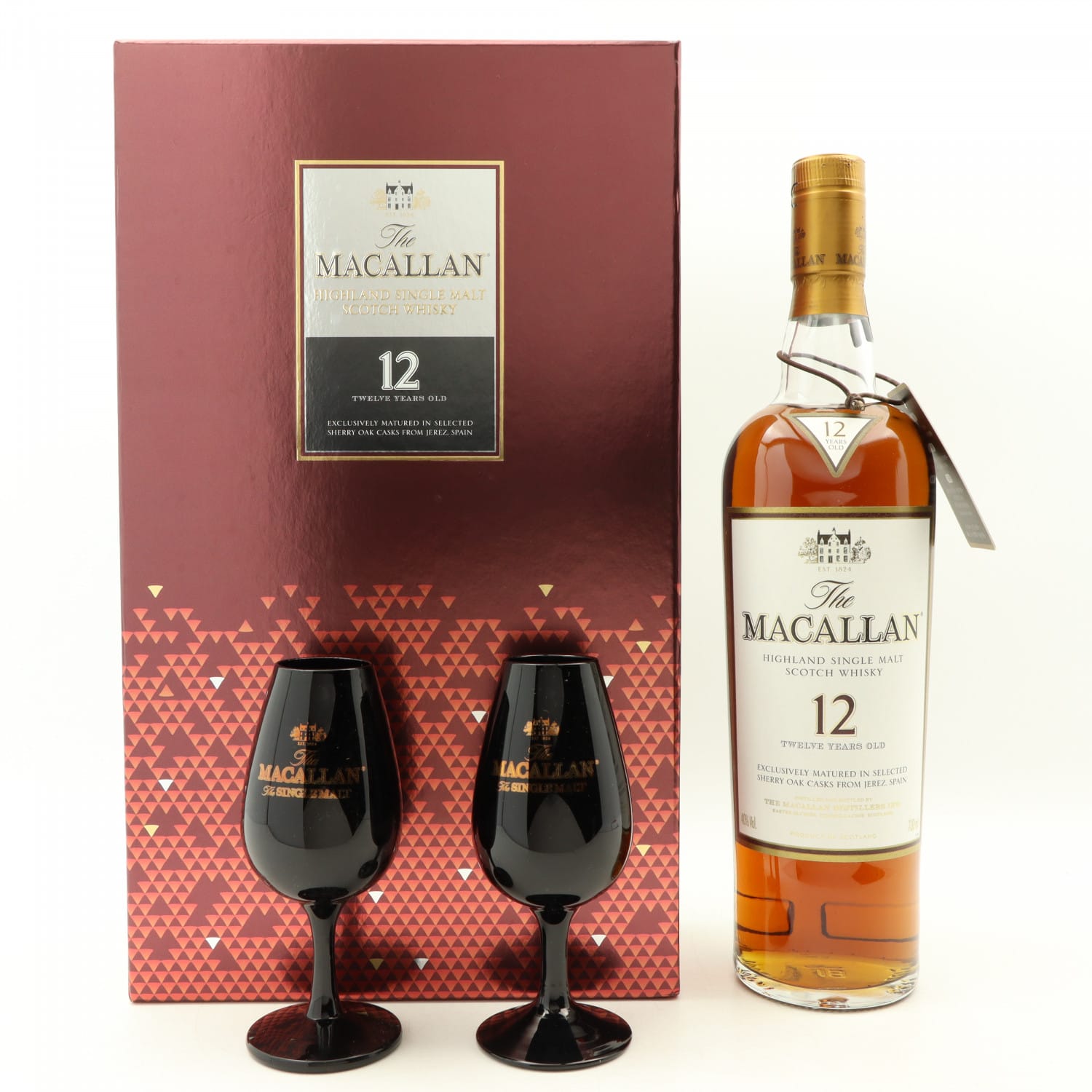 Macallan 12 Year Old & Glasses Gift Set | The 150th Auction | Scotch ...