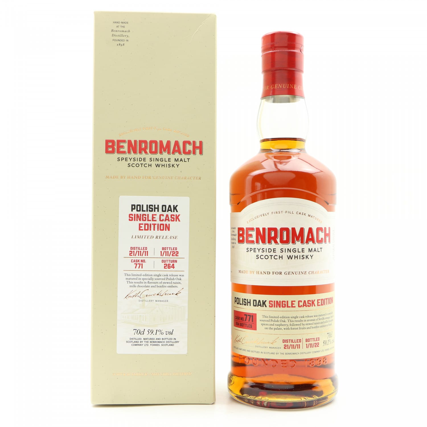 Benromach 2011 Single Cask #771 Polish Oak | The 149th Auction | Scotch ...