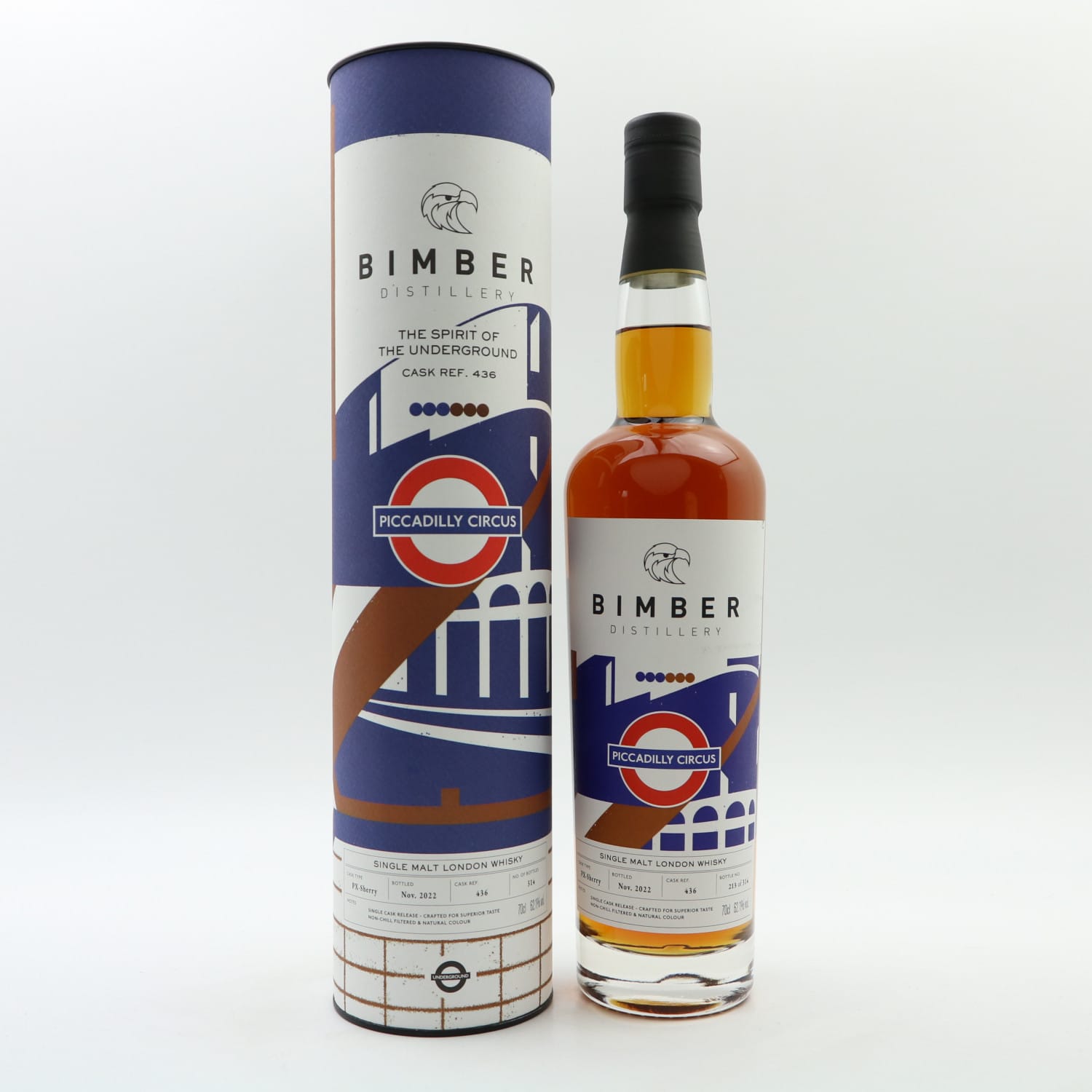 Bimber Single Cask #436 The Spirit Of The Underground Piccadilly Circus ...