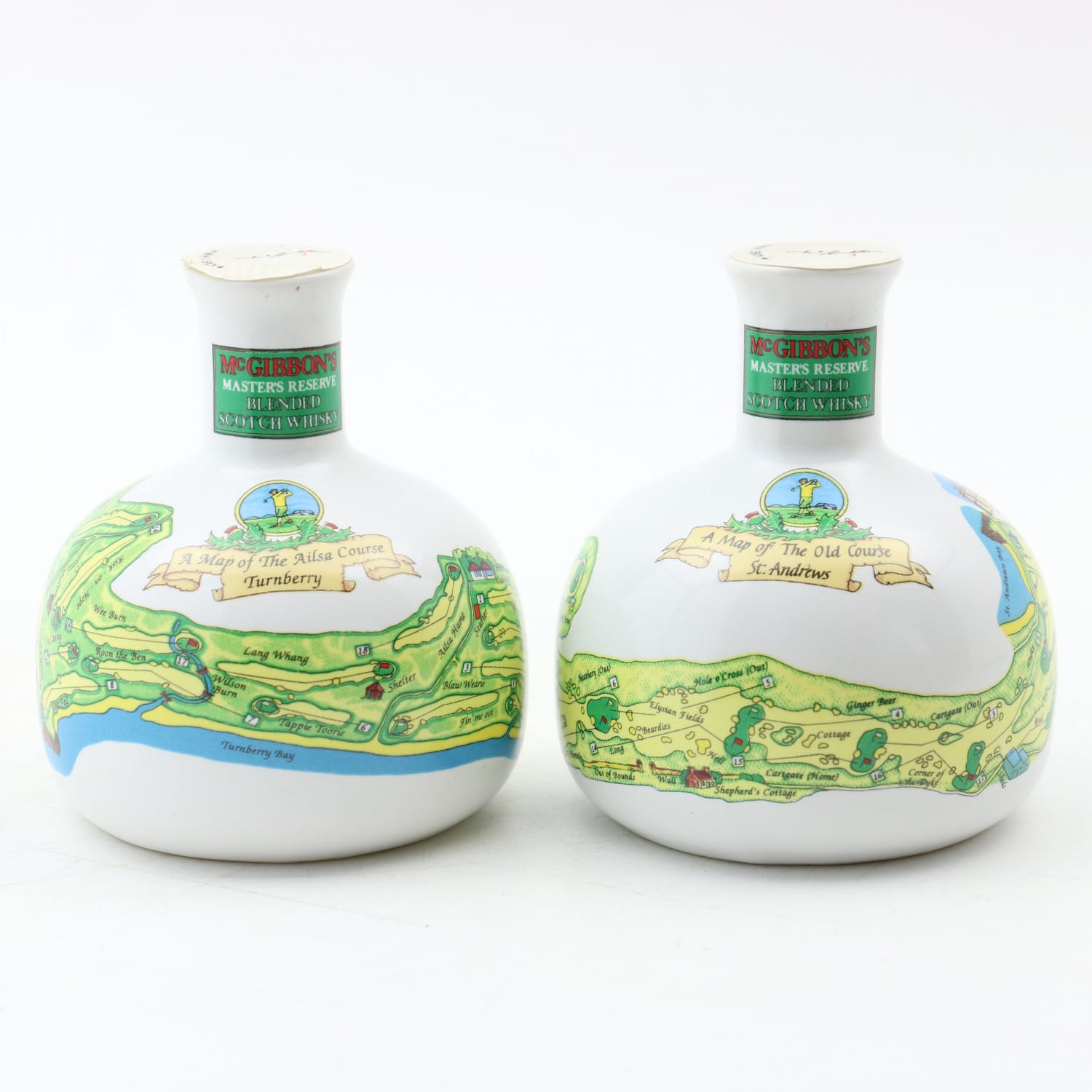 McGibbon's Map Of The Ailsa Course Turnberry & Map Of The Old Course St ...