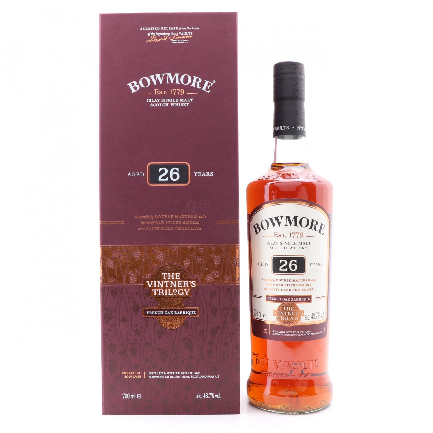 Bowmore 26 Year Old French Oak Barrique Vintner's Trilogy | The 155th ...
