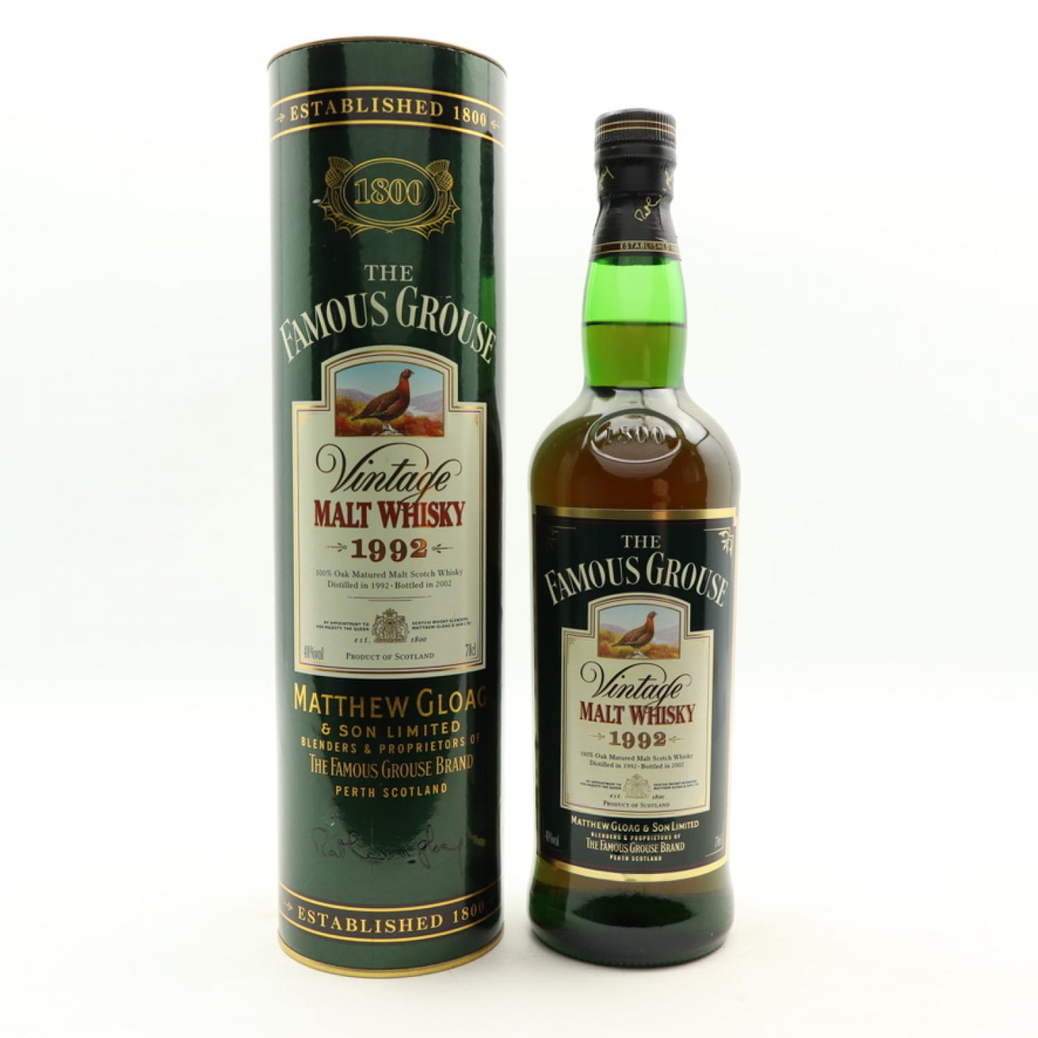 Famous Grouse 1992 Vintage | The 143rd Auction | Scotch Whisky Auctions