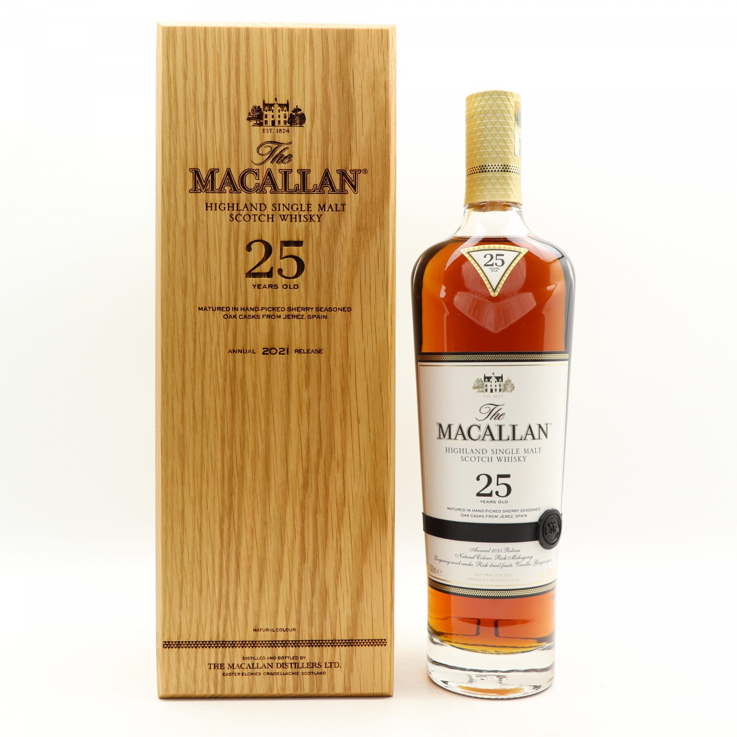 Macallan 25 Year Old Sherry Oak 2021 Release | The 137th Auction ...