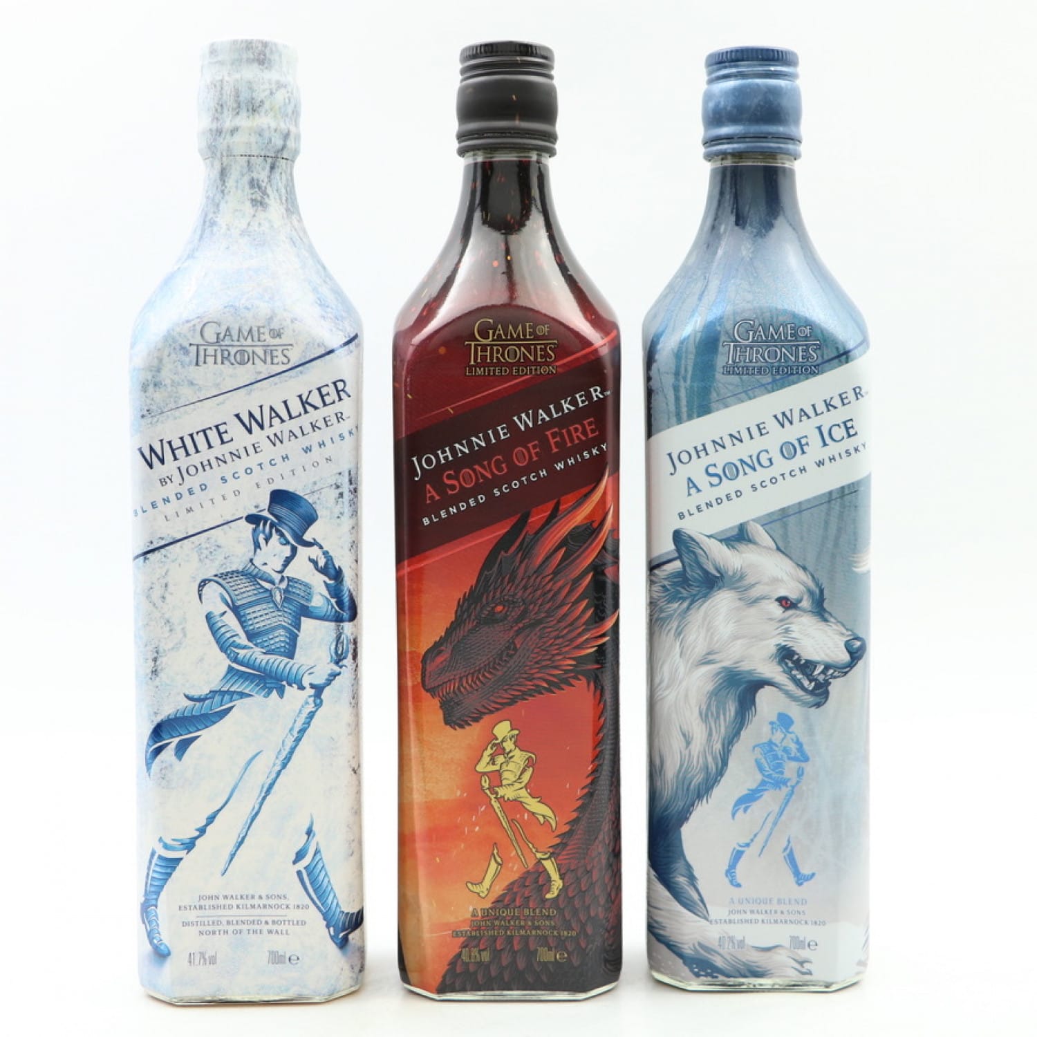 Johnnie Walker A Song of Ice, A Song Of Fire & White Walker Edition 3 x ...