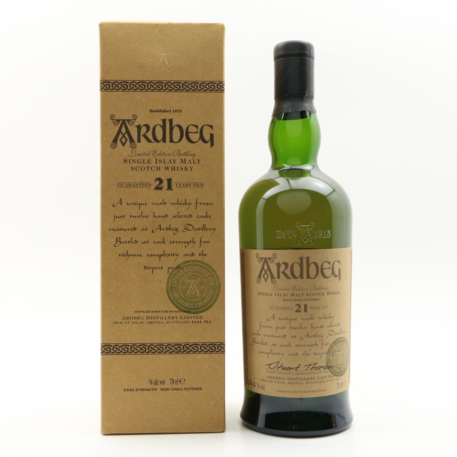 Ardbeg 21 Year Old 2001 Committee Release | The 155th Auction | Scotch ...