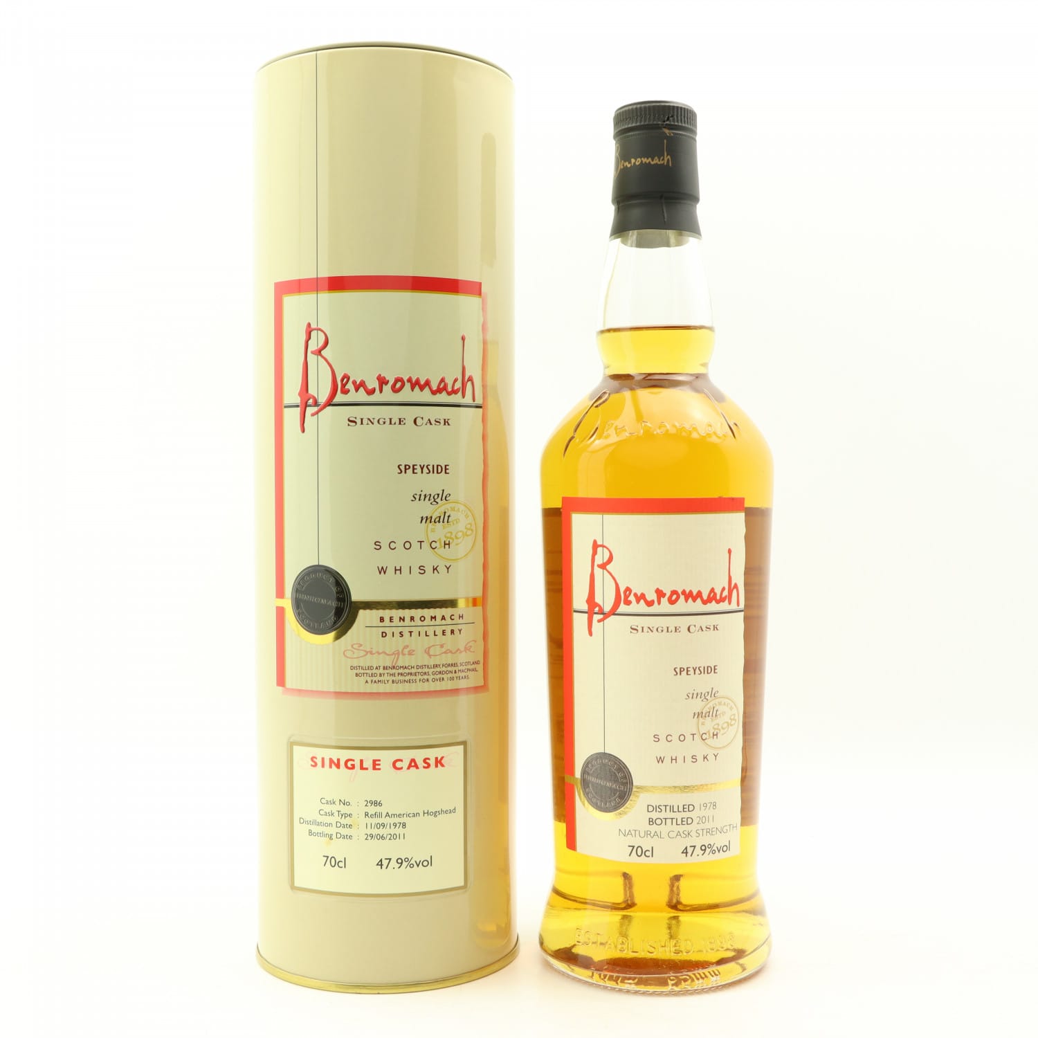 Benromach 1978 Single Cask #2986 | The 150th Auction | Scotch Whisky ...