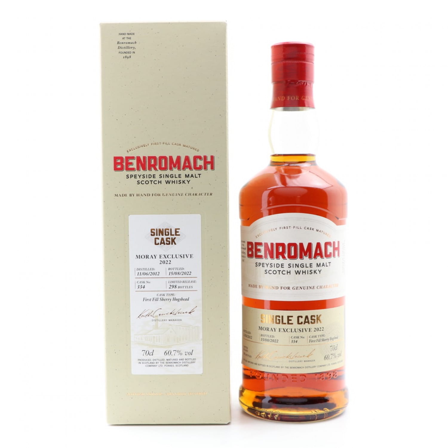 Benromach 2012 Single Cask #334 Moray Exclusive 2022 | The 146th ...
