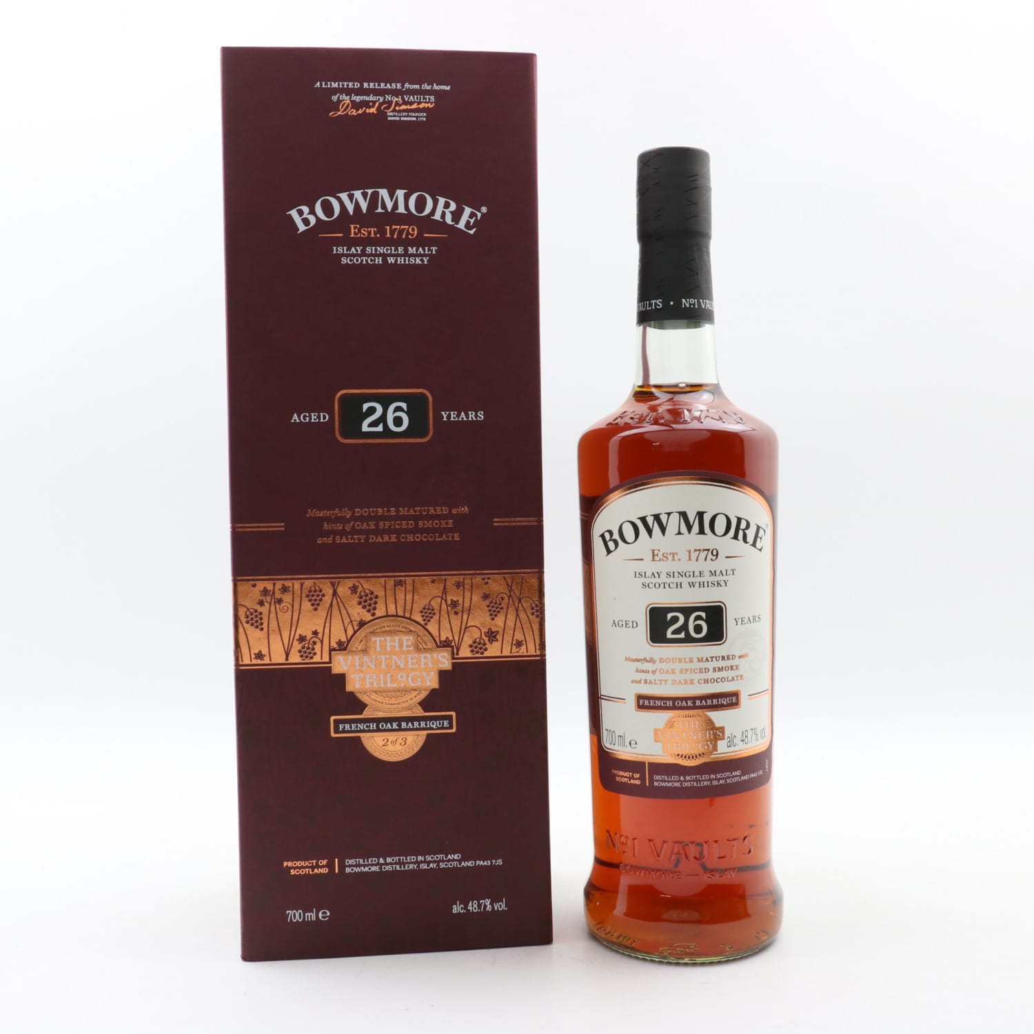 Bowmore 26 Year Old French Oak Barrique Vintner's Trilogy | The 142nd ...