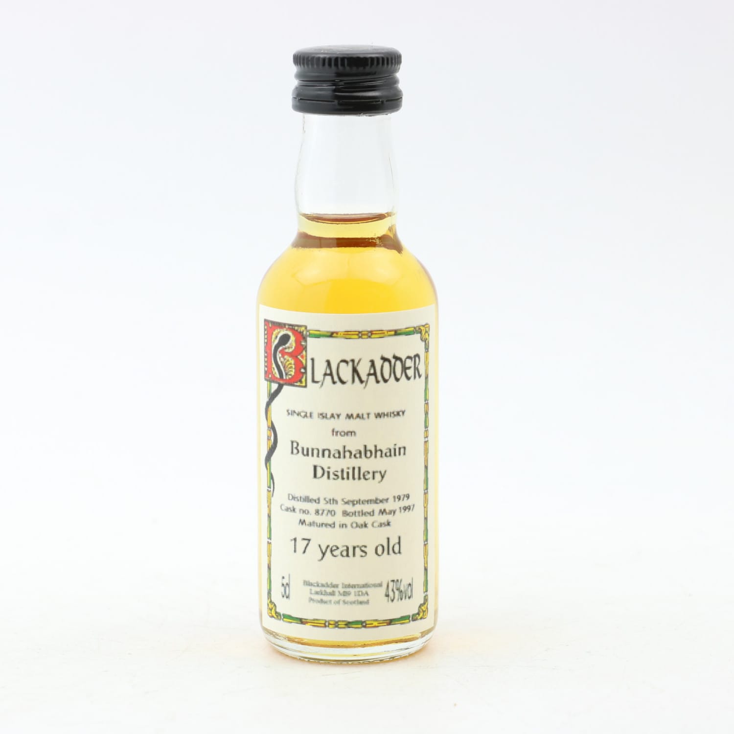Bunnahabhain 1979 17 Year Old Blackadder Mini 5cl | The 147th Auction ...