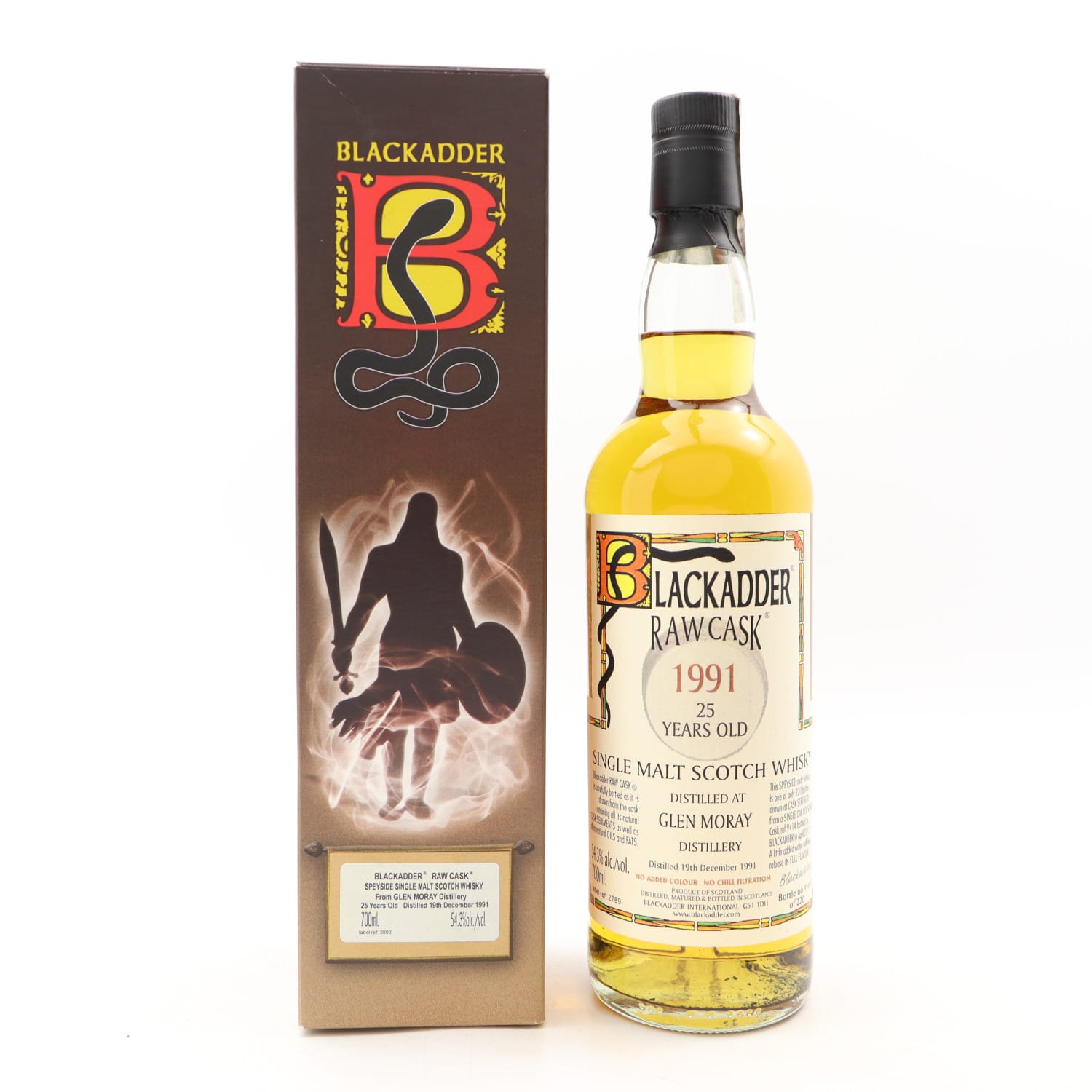 Glen Moray 1991 25 Year Old Blackadder Raw Cask | The 169th Auction ...