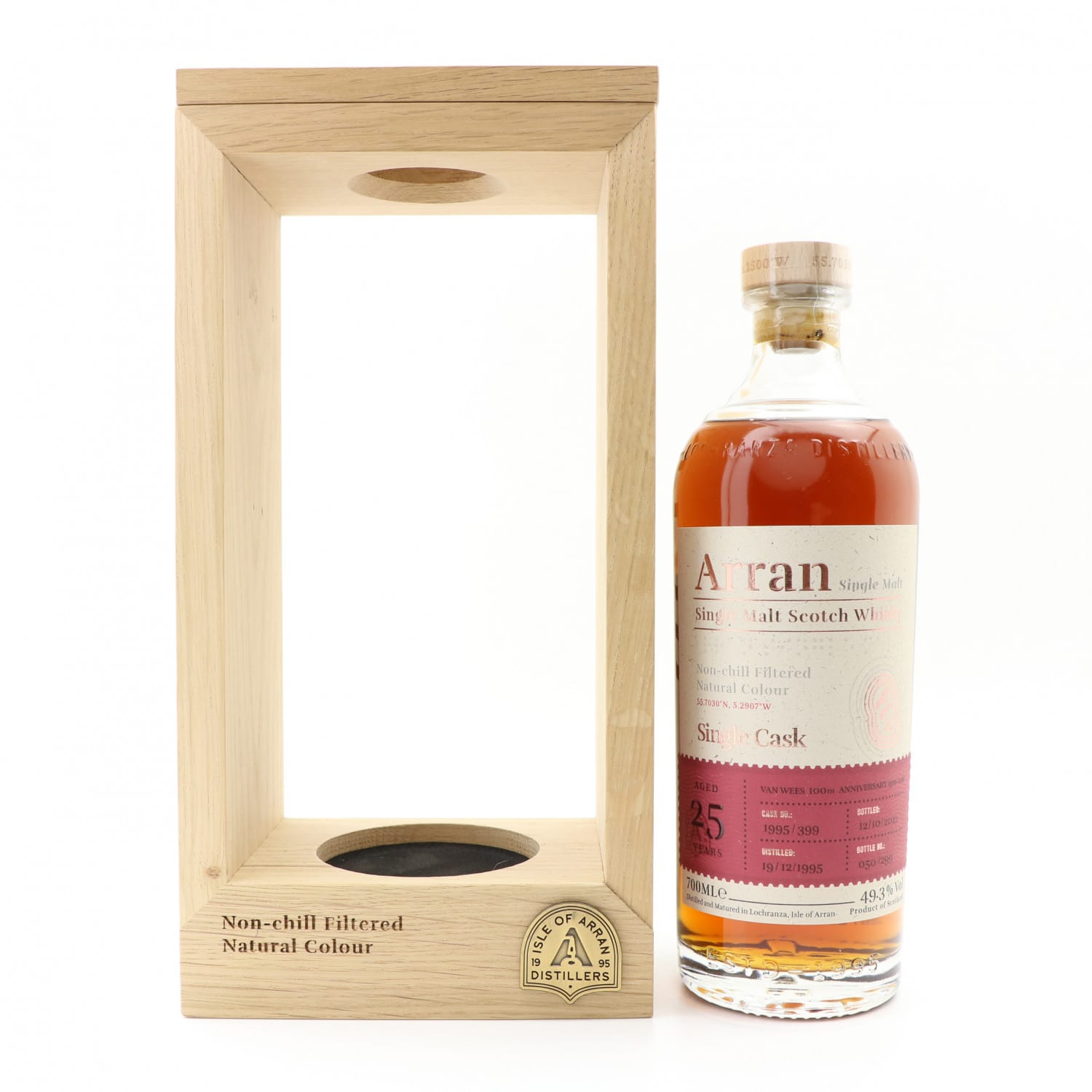 Arran 1995 25 Year Old Single Cask #399 For Van Wees 100th Anniversary ...