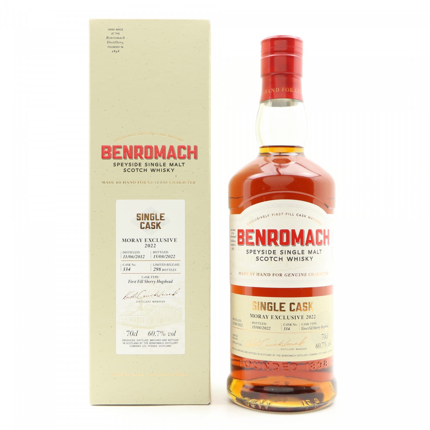 Benromach 2012 Single Cask #334 Moray Exclusive 2022 | The 149th ...