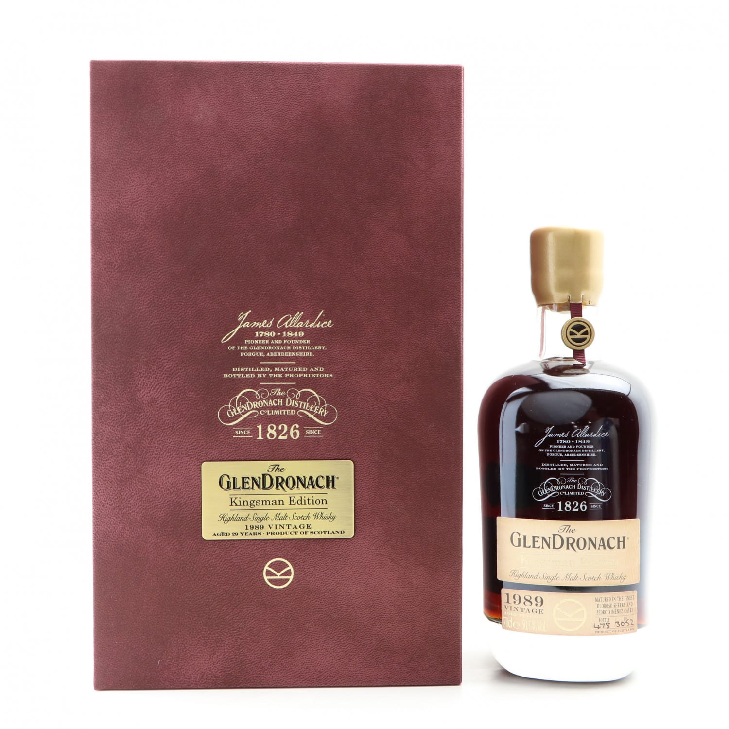 GlenDronach 1989 29 Year Old Kingsman Edition | The 148th Auction ...
