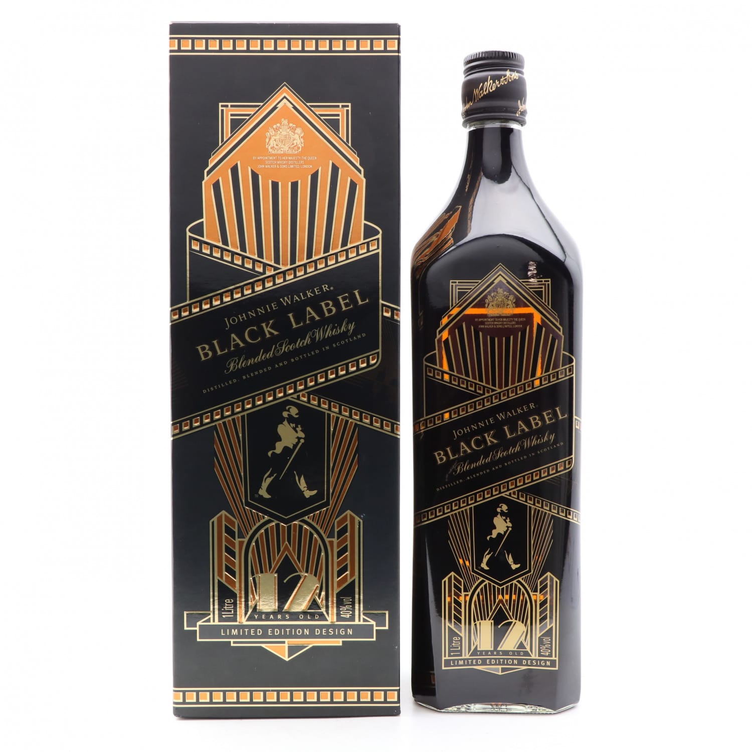 Johnnie Walker 12 Year Old Black Label Limited Edition Design 1L | The ...