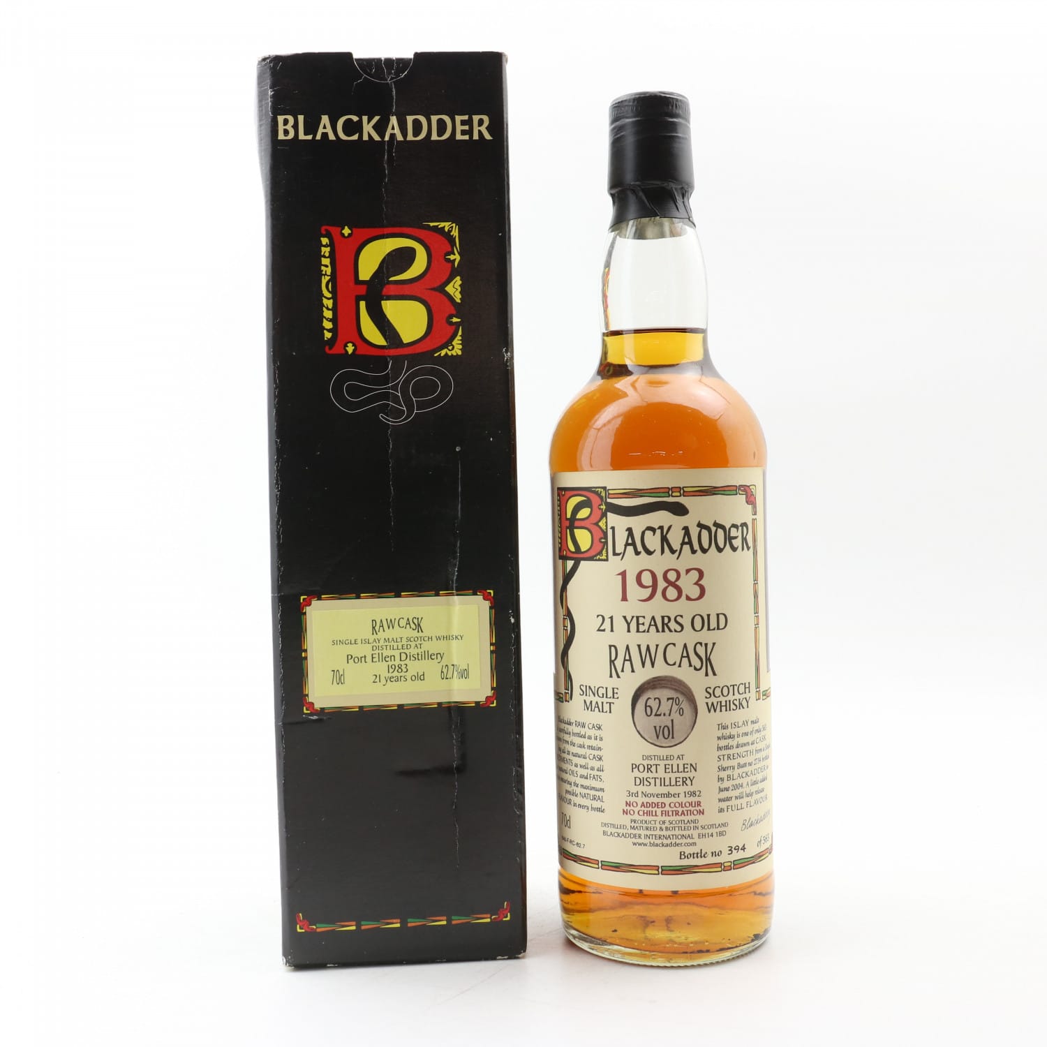 Port Ellen 1983 21 Year Old Blackadder Raw Cask | The 156th Auction ...