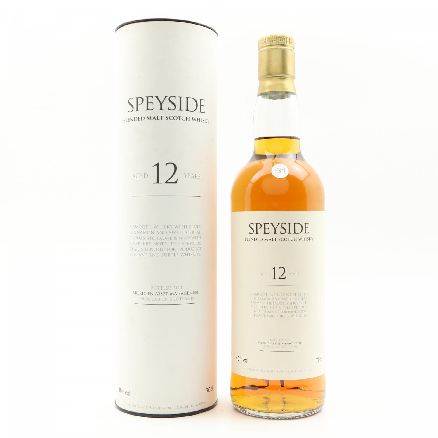 Speyside 12 Year Old For Aberdeen Asset Management | The 153rd Auction ...