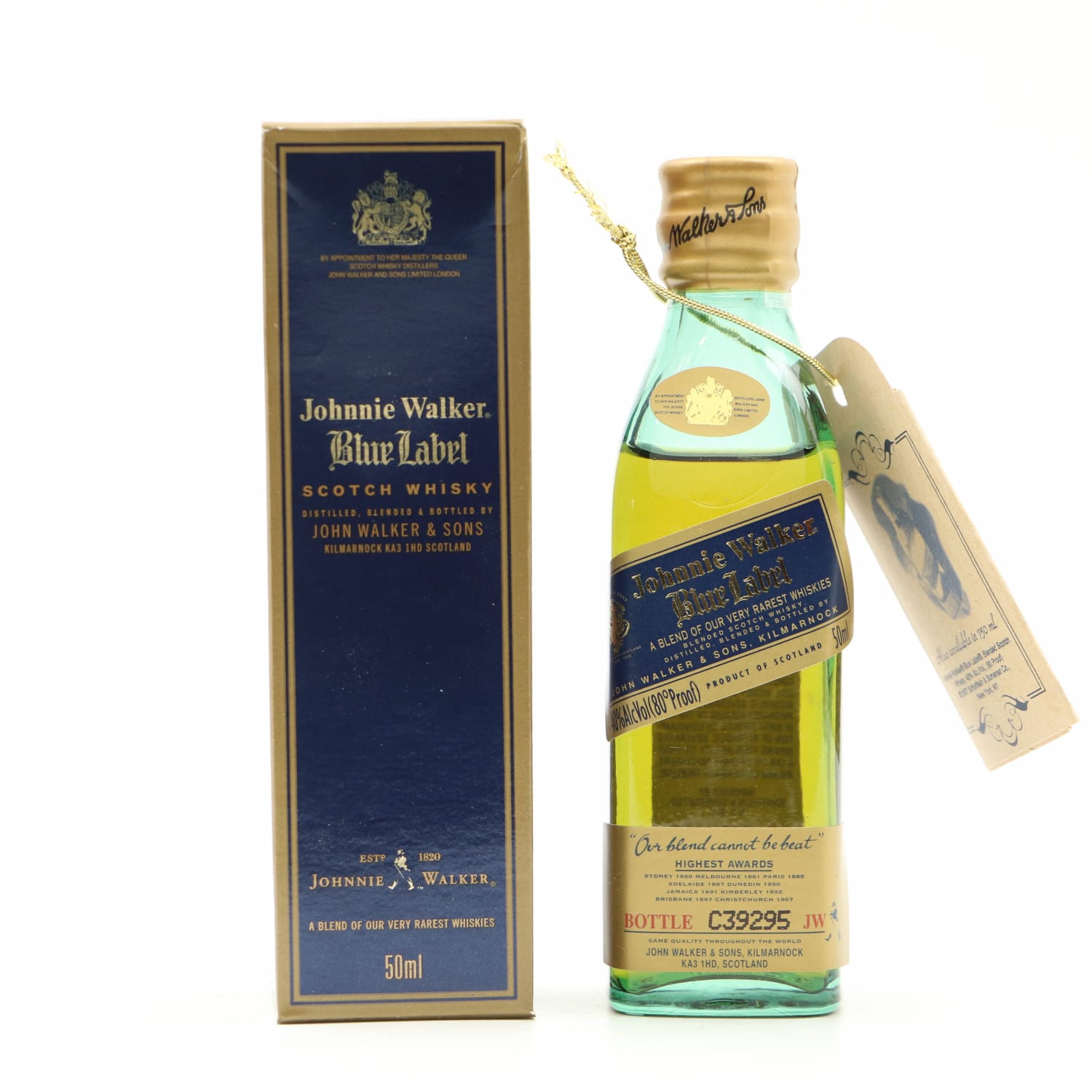 Johnnie Walker Blue Label Mini 5cl | The 149th Auction | Scotch Whisky ...