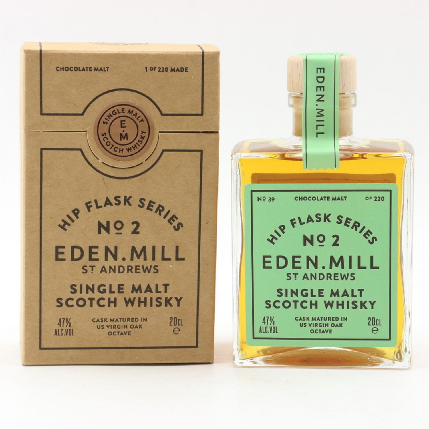 Eden Mill Hip Flask Series No.2 US Virgin Oak Octave Cask 20cl | The ...