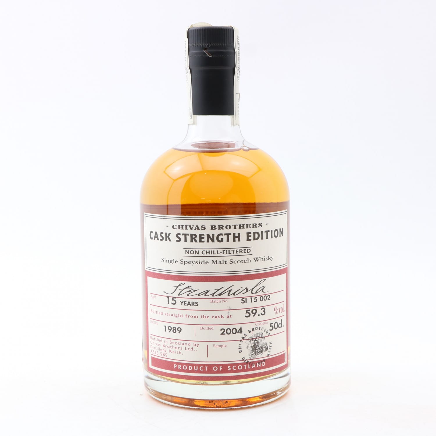 Strathisla 1989 15 Year Old Chivas Brothers Cask Strength Edition 50cl ...