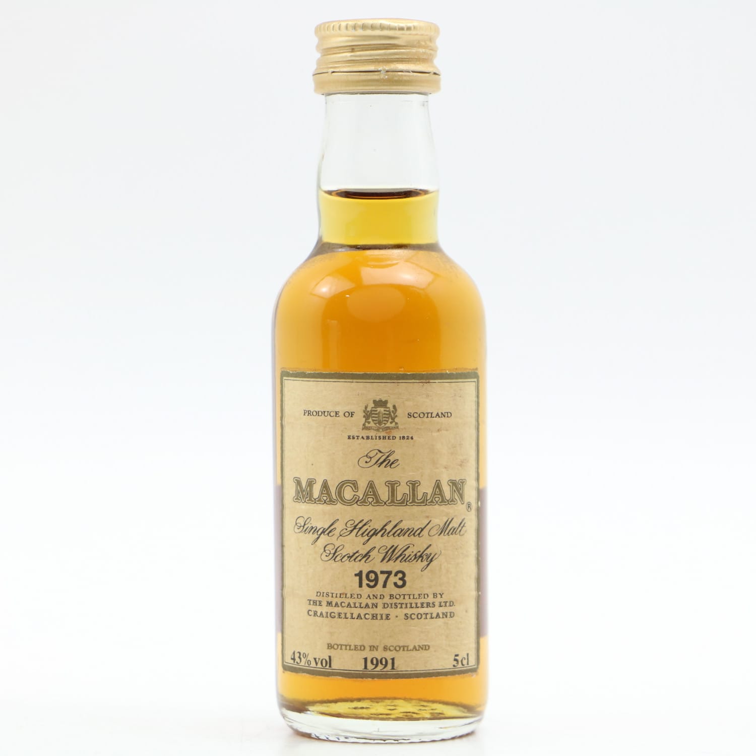 Macallan 1973 Mini 5cl | The 142nd Auction | Scotch Whisky Auctions