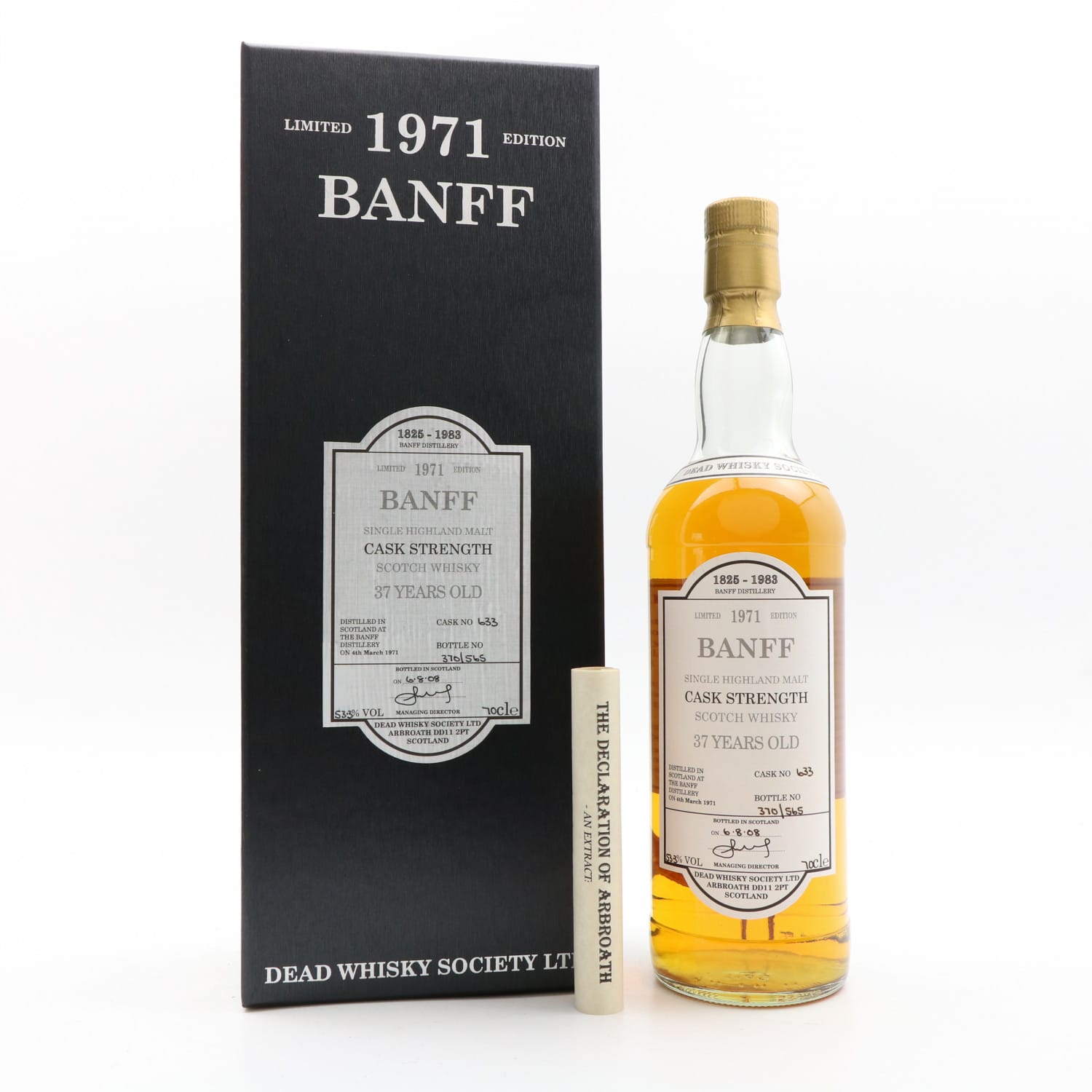 Banff 1971 37 Year Old Dead Whisky Society | The 134th Auction | Scotch ...