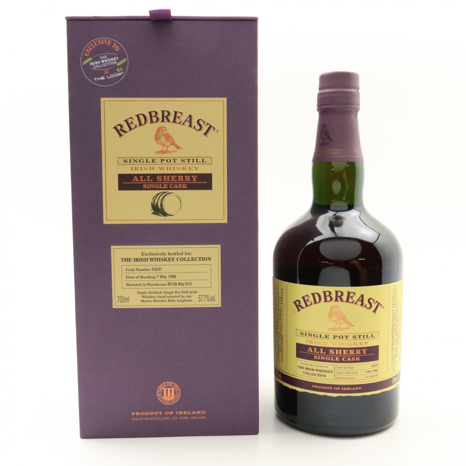 Redbreast 1998 All Sherry Single Cask #43231 For The Irish Whiskey ...