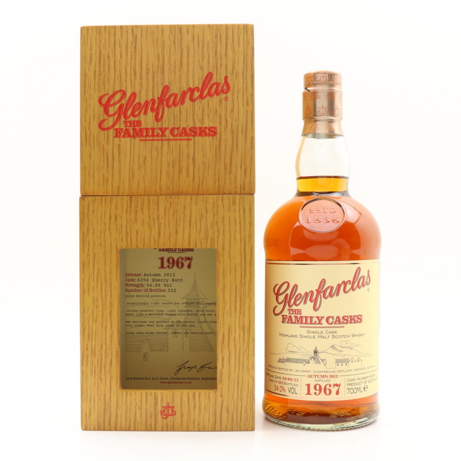 Glenfarclas 1967 Family Cask #6354 | The 144th Auction | Scotch Whisky ...