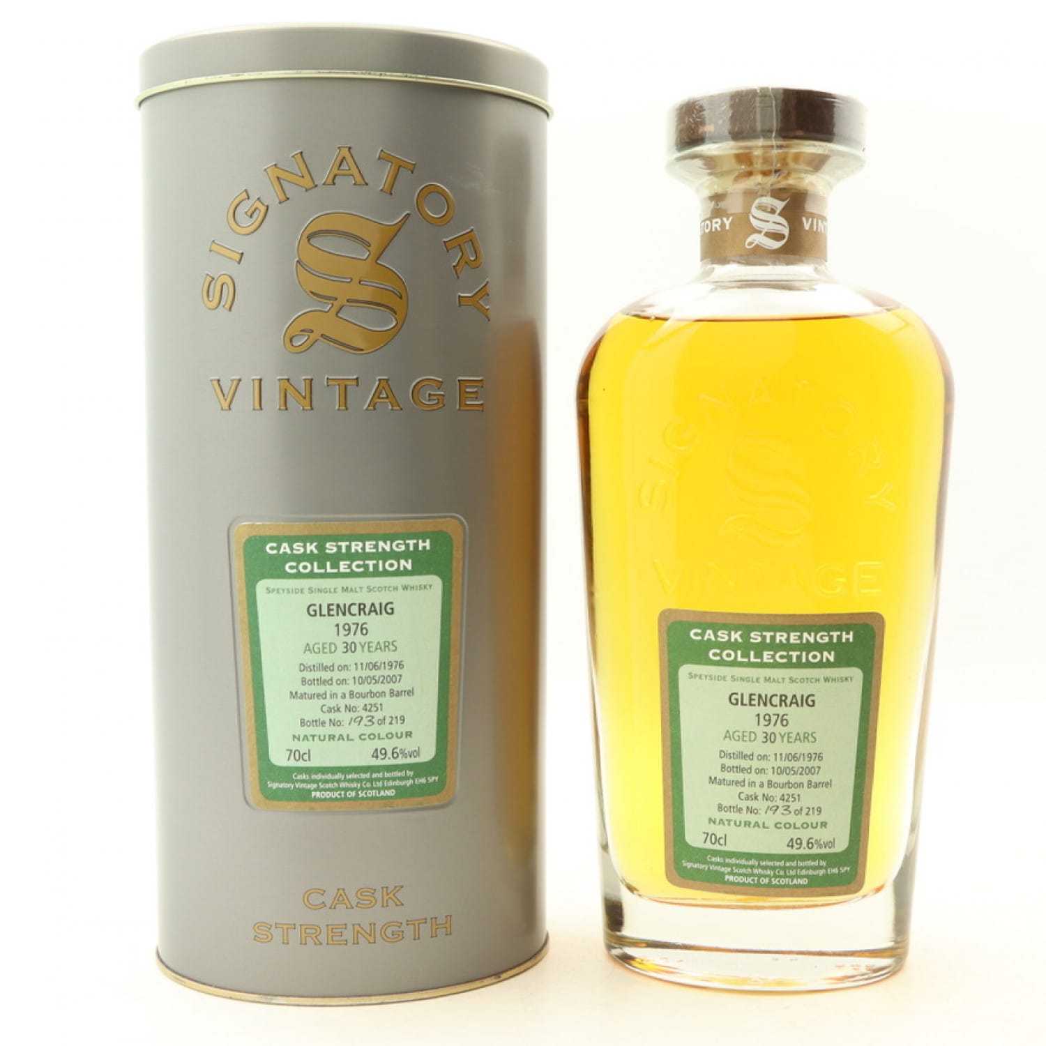 Glencraig 1976 30 Year Old Signatory | The 151st Auction | Scotch ...
