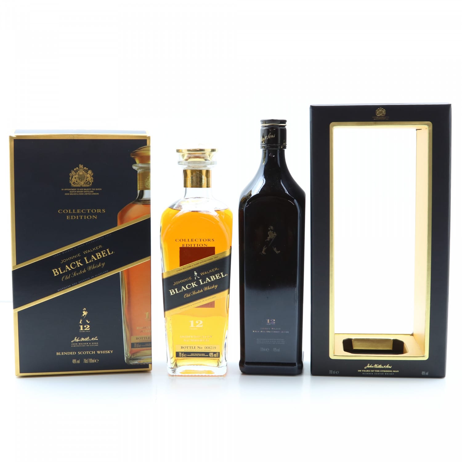 Johnnie Walker 12 Year Old Black Label Collectors Edition & Johnnie ...