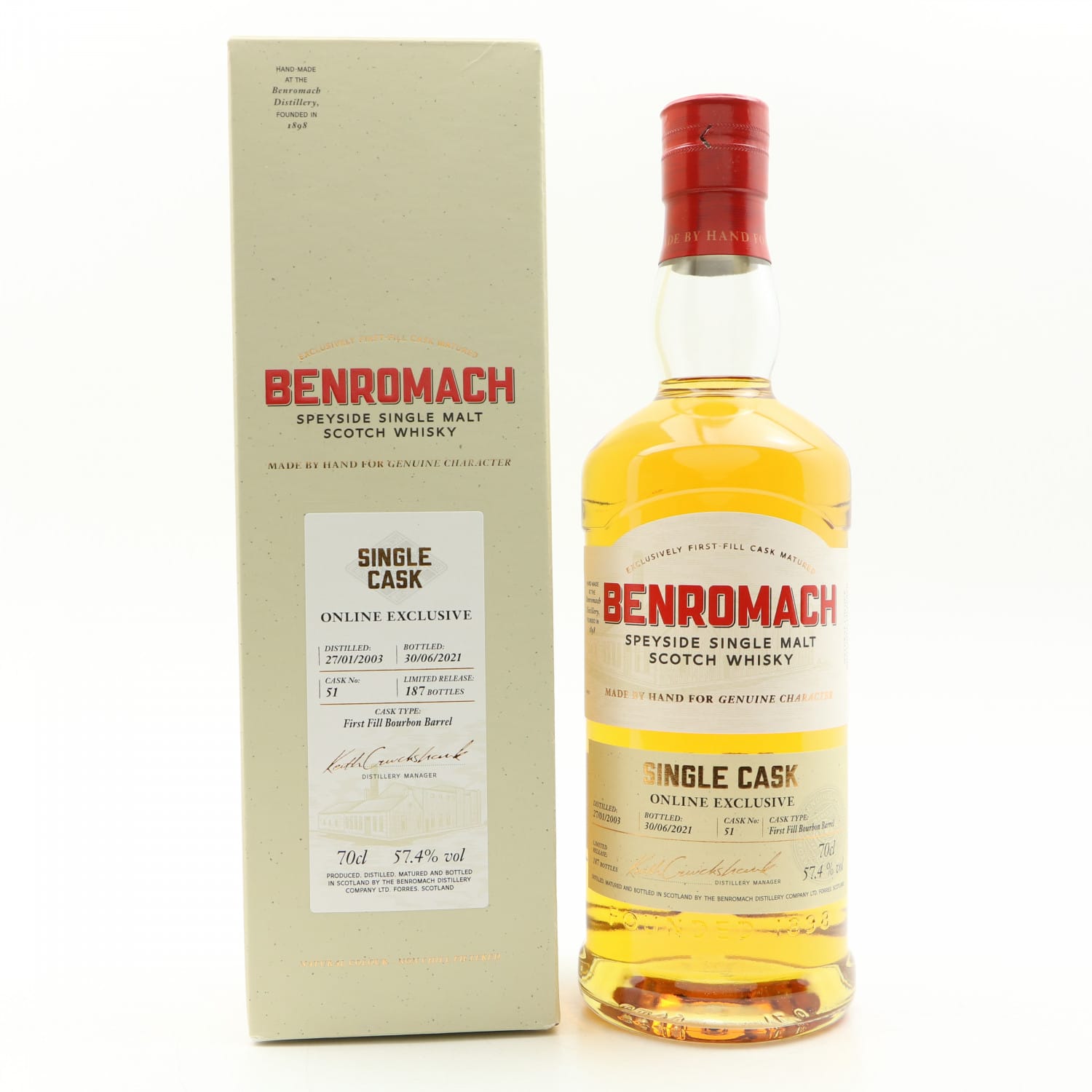 Benromach 2003 Single Cask #51 Online Exclusive | The 154th Auction ...