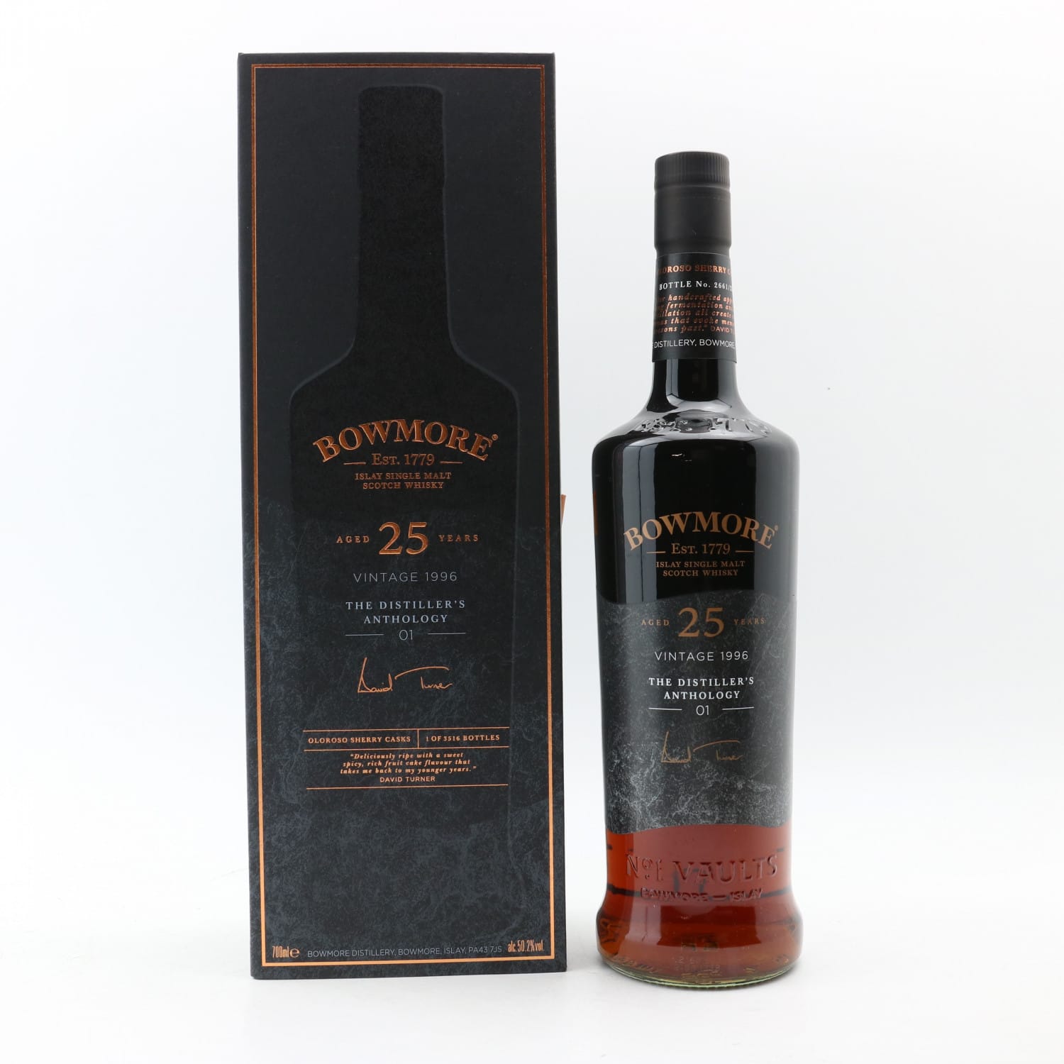Bowmore 1996 25 Year Old The Distiller's Anthology No1 | The 148th ...