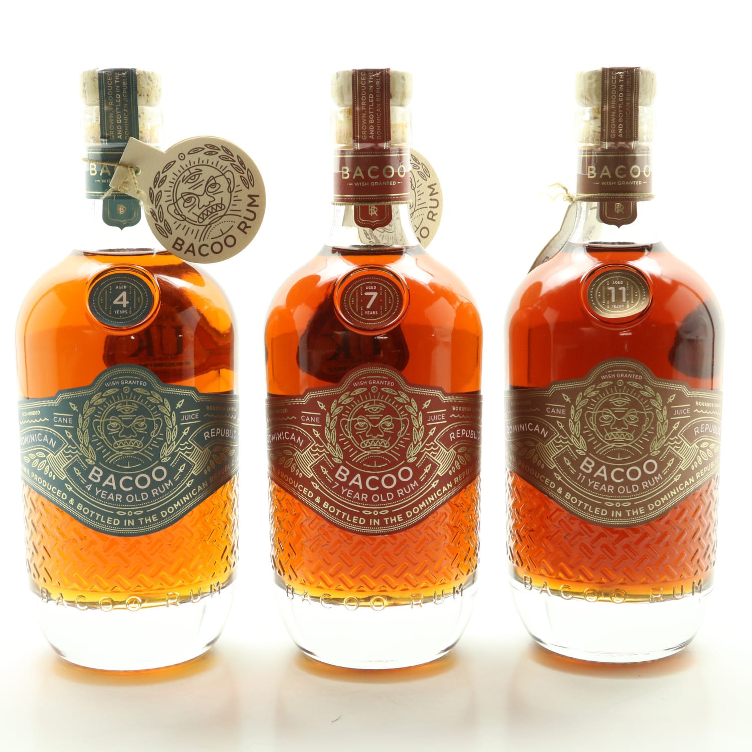 Bacoo 4 Year Old, 7 Year Old & 11 Year Old Rum 3 x 70cl | The 166th ...