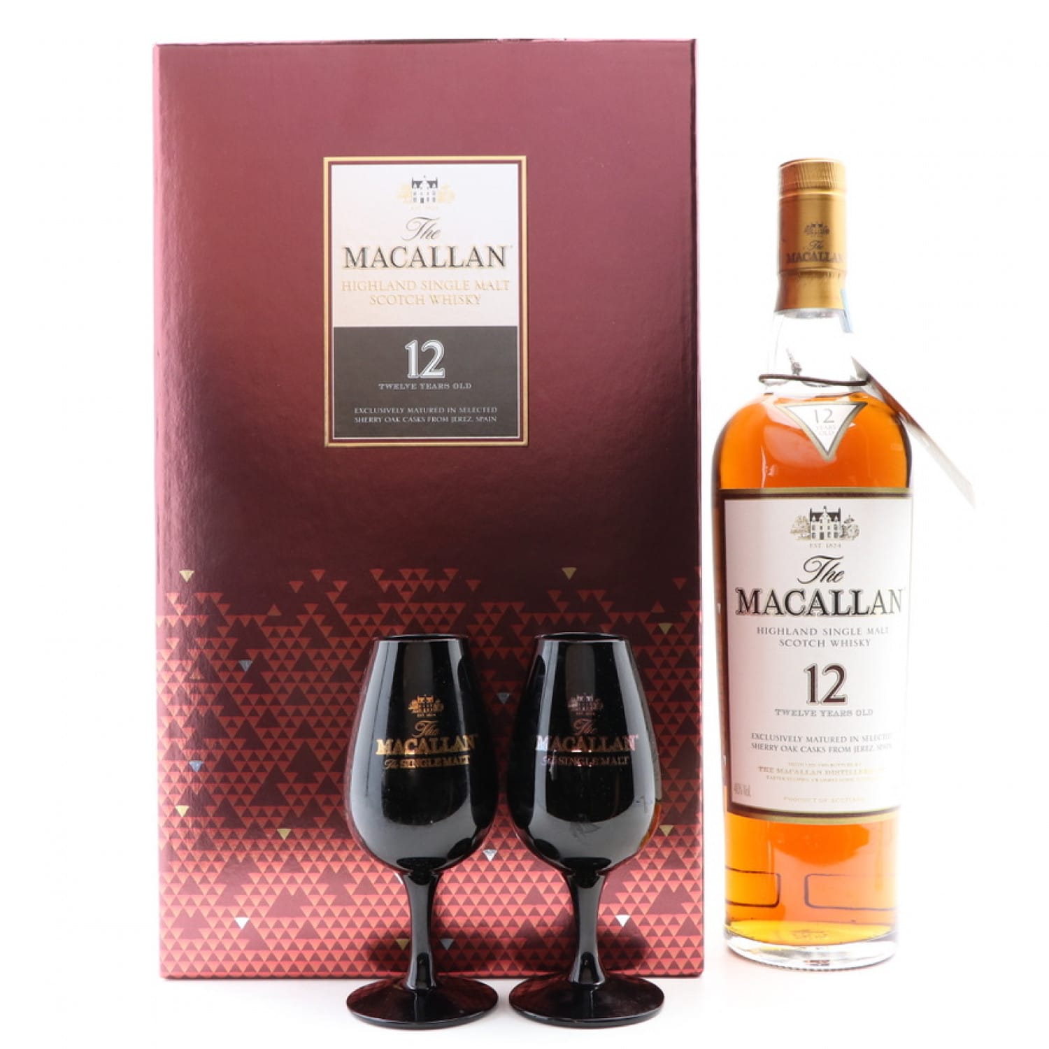 Macallan 12 Year Old & Glasses Gift Set | The 147th Auction | Scotch ...
