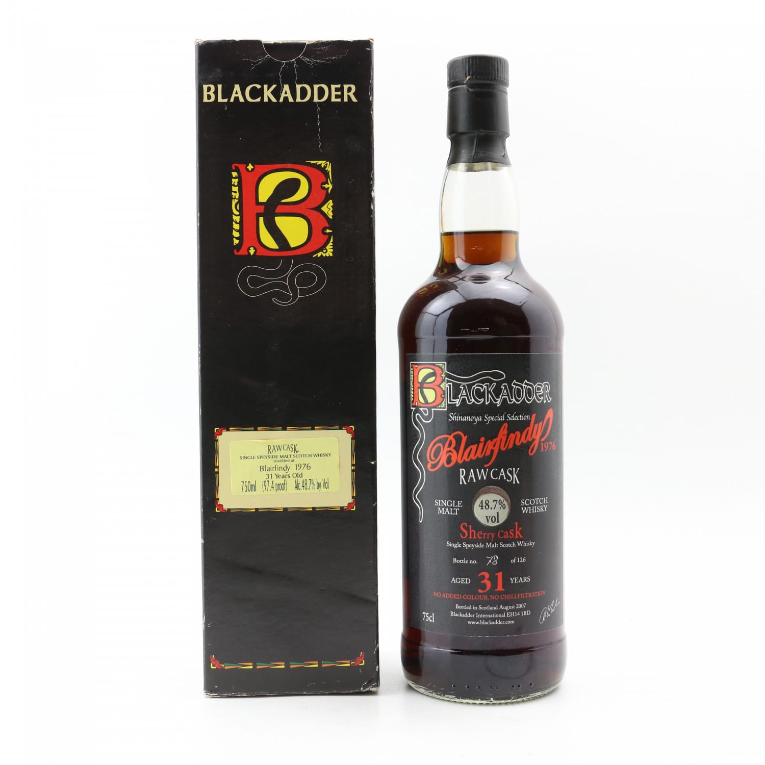Blairfindy 1976 31 Year Old Blackadder Raw Cask 75cl | The 151st ...