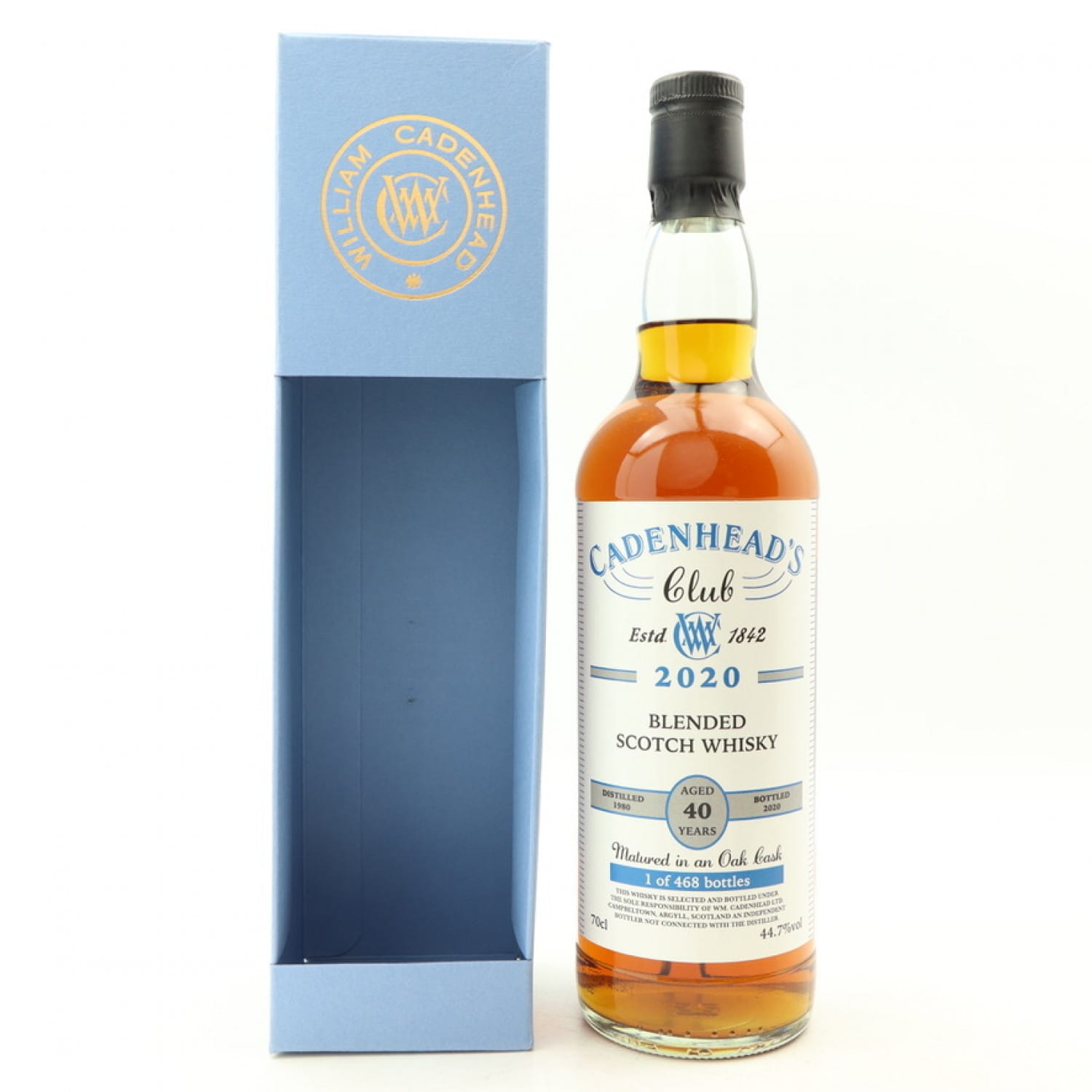 Cadenhead's Club 1980 40 Year Old Blended Scotch Whisky | The 151st ...