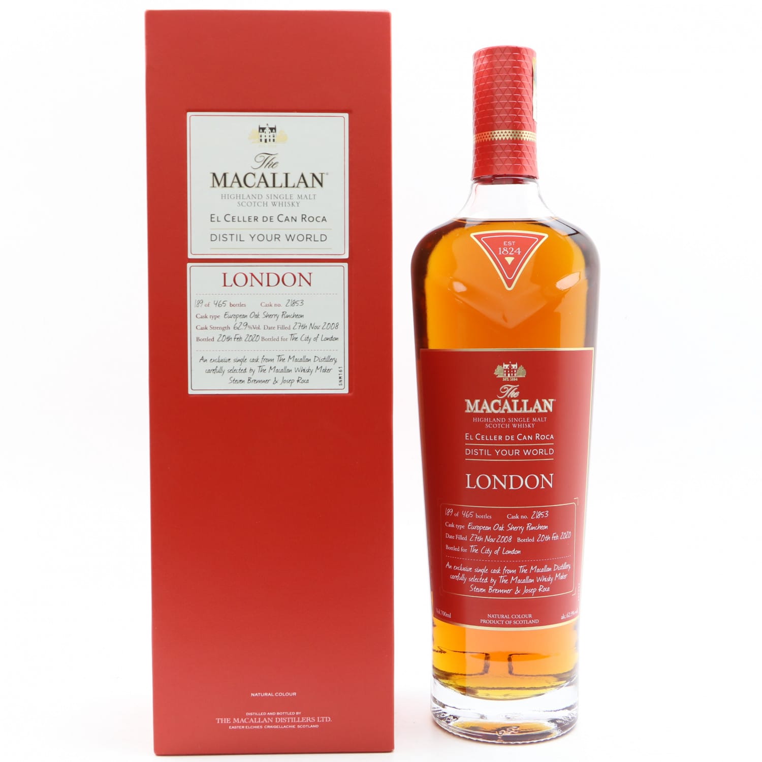 Macallan 2008 Distil Your World London Single Cask #21853 | The 140th ...