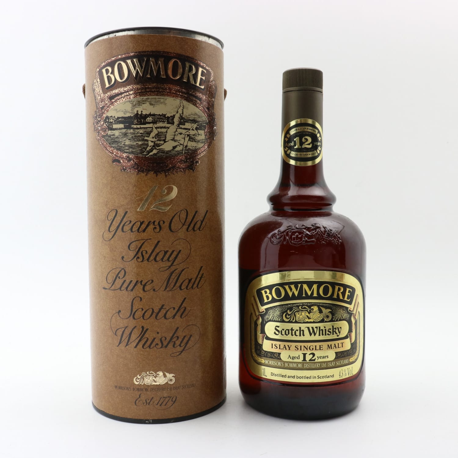 Bowmore 12 Year Old Dumpy Bottle 1L | The 146th Auction | Scotch Whisky ...
