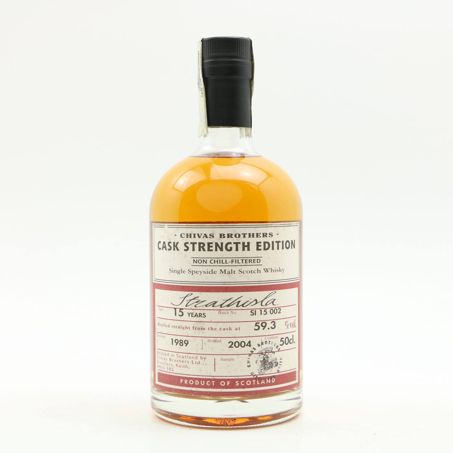 Strathisla 1989 15 Year Old Chivas Brothers Cask Strength Edition 50cl ...