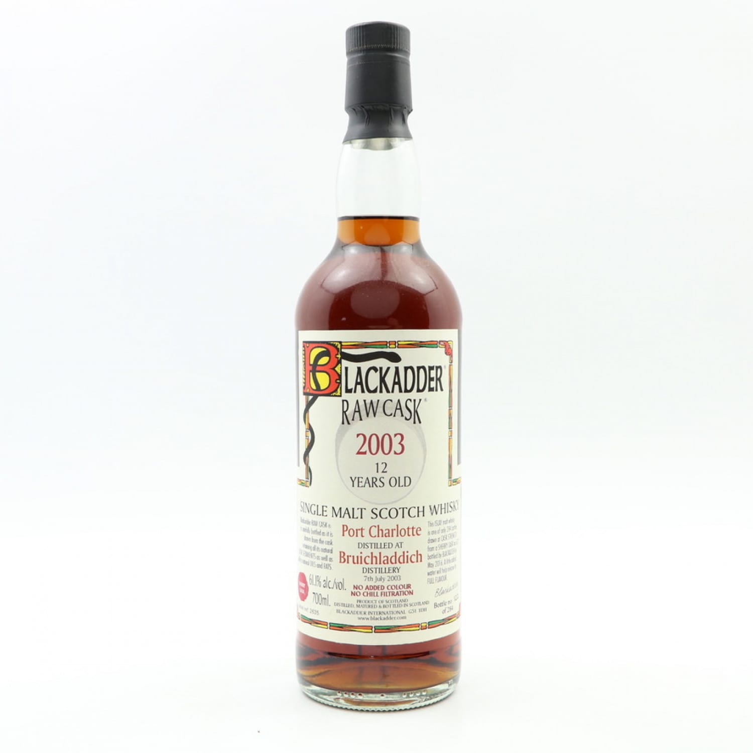 Port Charlotte 2003 12 Year Old Blackadder Raw Cask | The 143rd Auction ...
