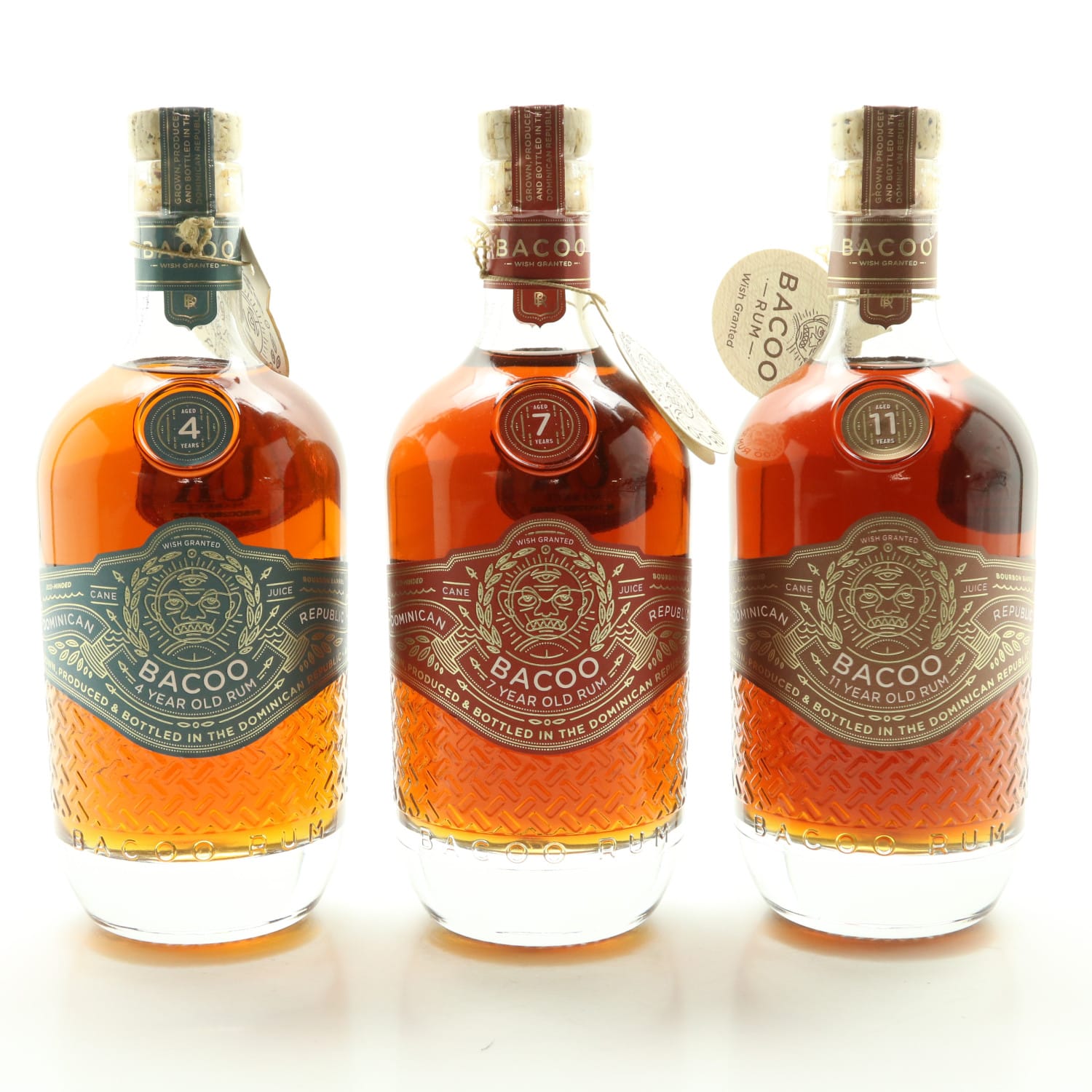 Bacoo 4 Year Old, 7 Year Old & 11 Year Old Rum 3 x 70cl | The 166th ...