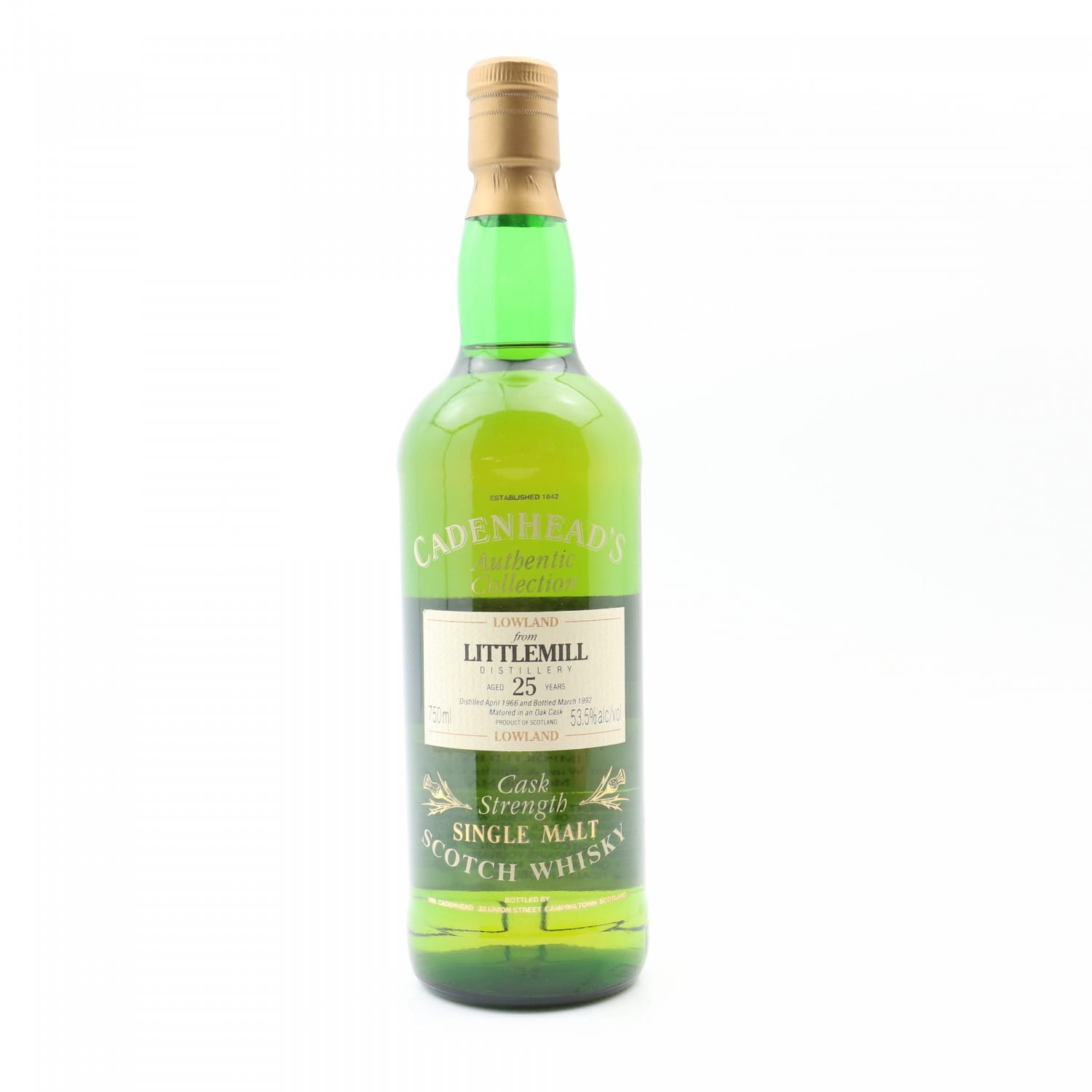 Littlemill 1966 25 Year Old Cask Strength Cadenhead's 75cl | The 149th ...