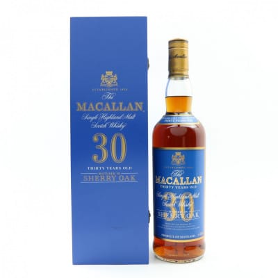 Macallan 30 Year Old Sherry Oak Blue Label | The 141st Auction | Scotch ...