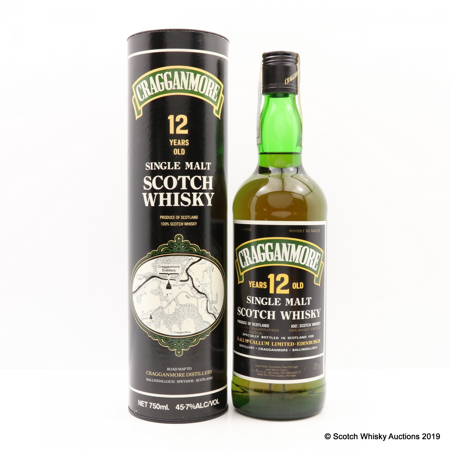 Cragganmore 12 Year Old D. & J. McCallum 75cl | The 105th Auction ...