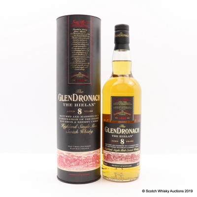 GlenDronach 8 Year Old The Hielan' | The 105th Auction | Scotch Whisky ...