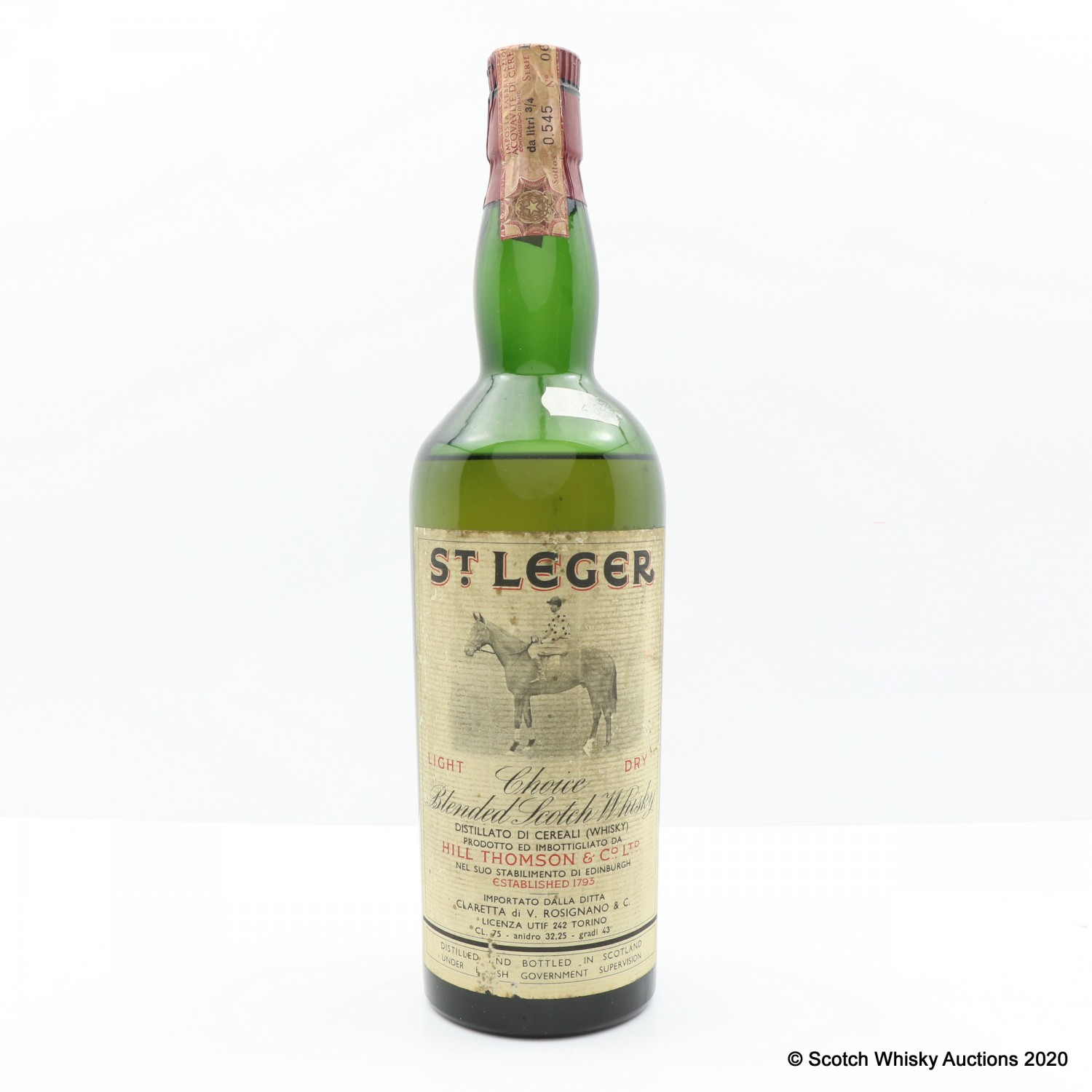 St Leger Choice 75cl | The 106th Auction | Scotch Whisky Auctions