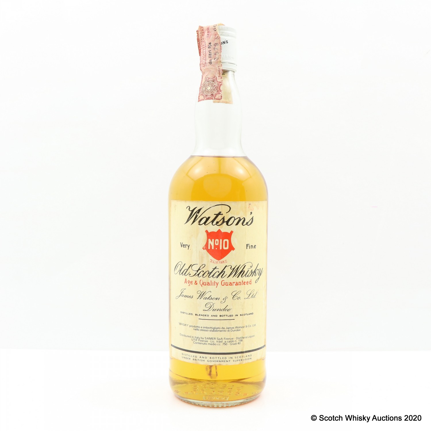 Watson's No.10 75cl | The 106th Auction | Scotch Whisky Auctions