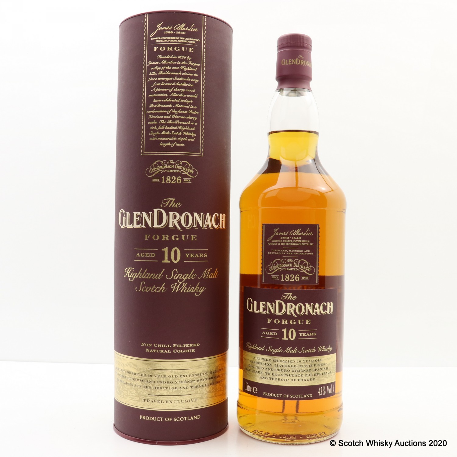 GlenDronach 10 Year Old Forgue 1L | The 106th Auction | Scotch Whisky ...
