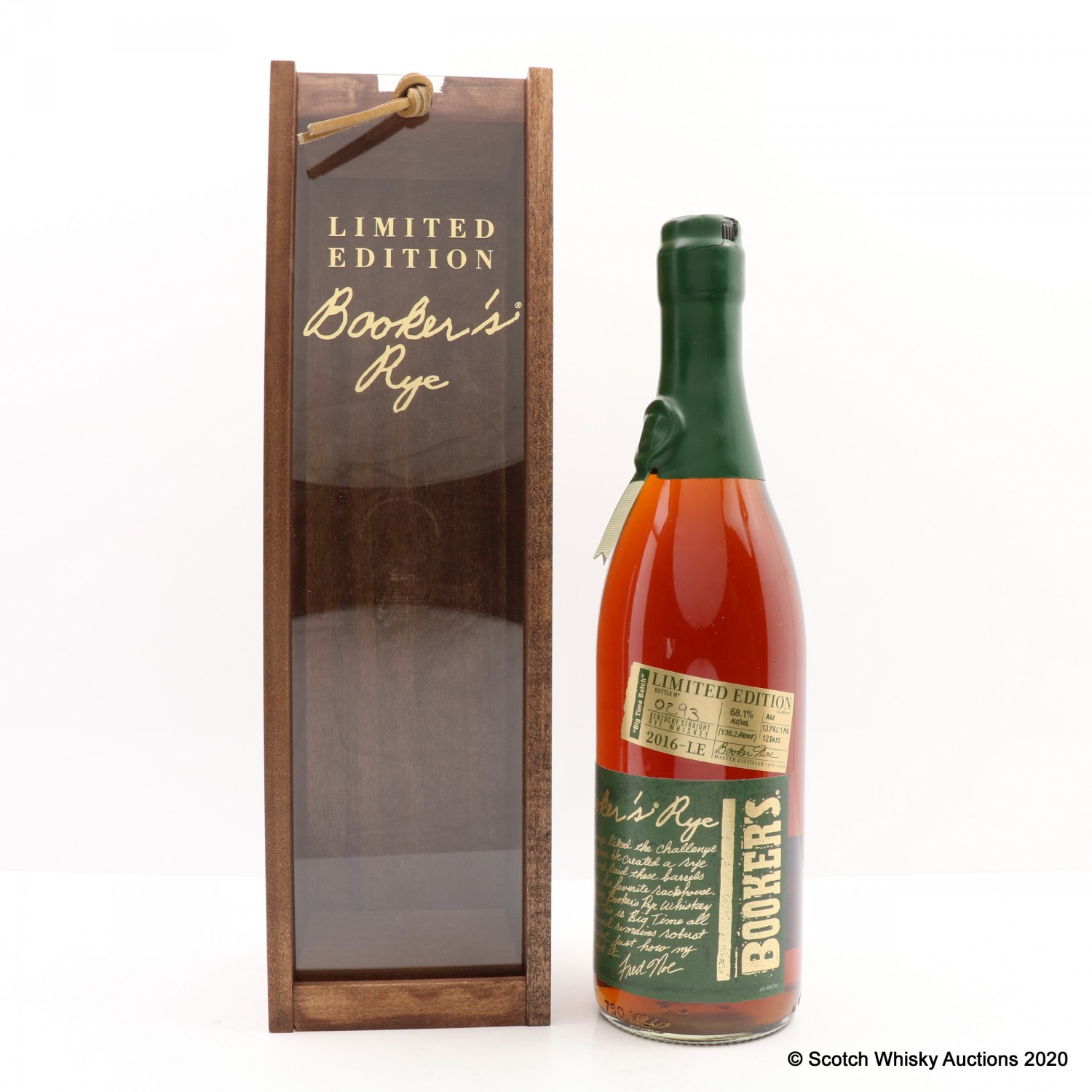 Booker's Rye 13 Year Old Big Time Batch 2016 Release 75cl | The 107th ...